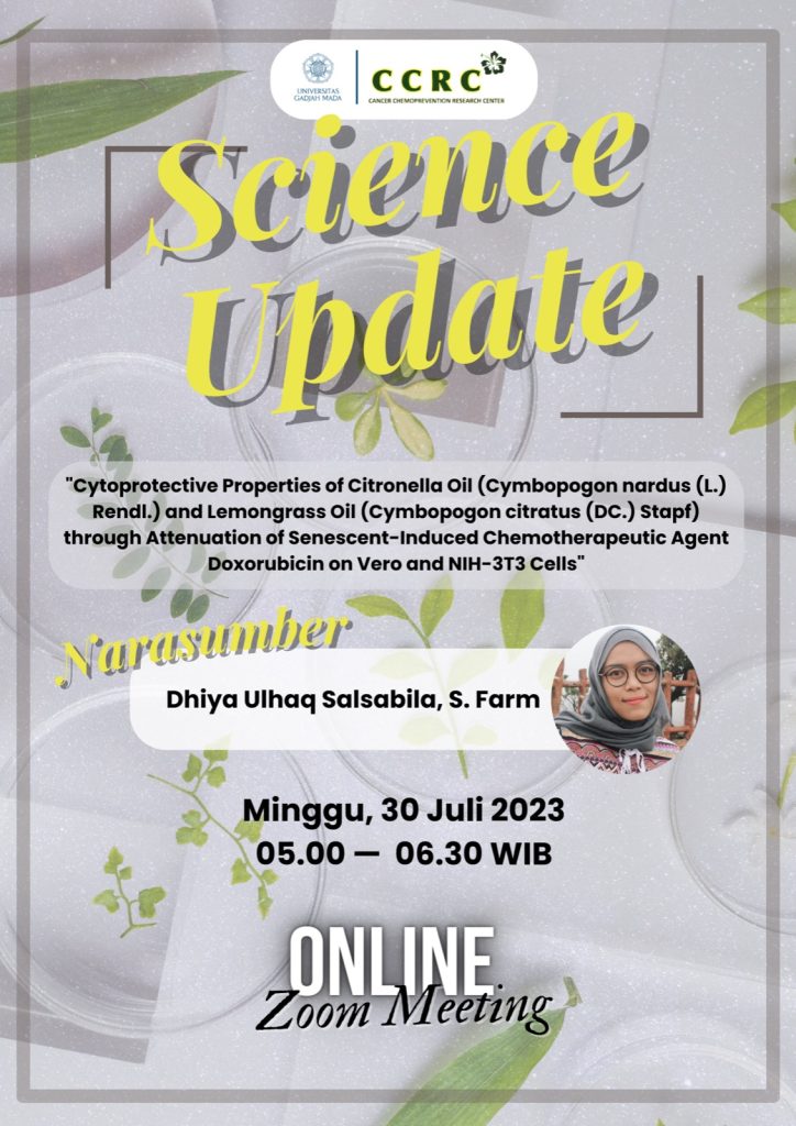 Science Update Bersama Dhiya Ulhaq Salsabila, S.Farm. – CCRC